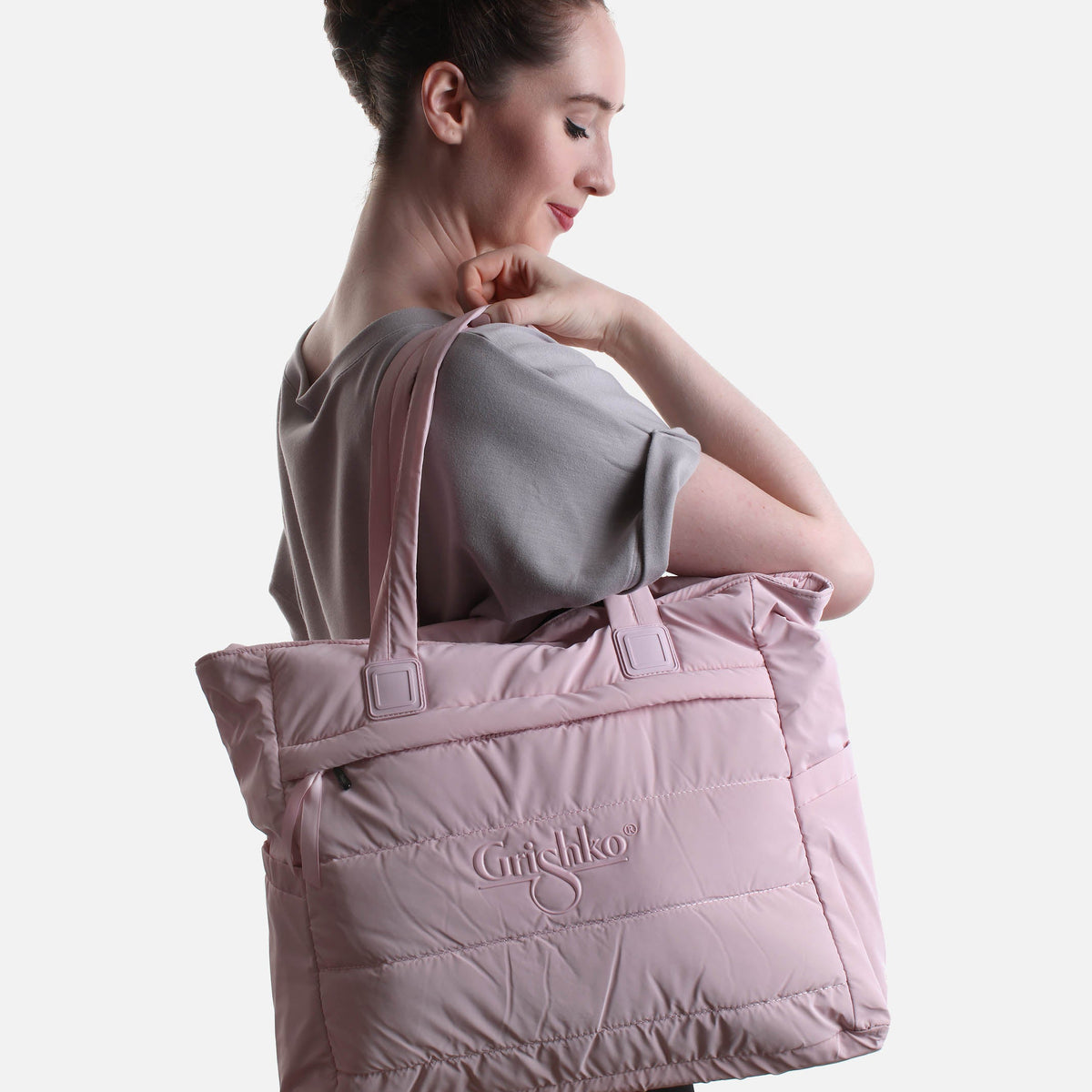 Grishko Medium Tote – Quilted Dance Bag with Side Pockets| Dance World ...